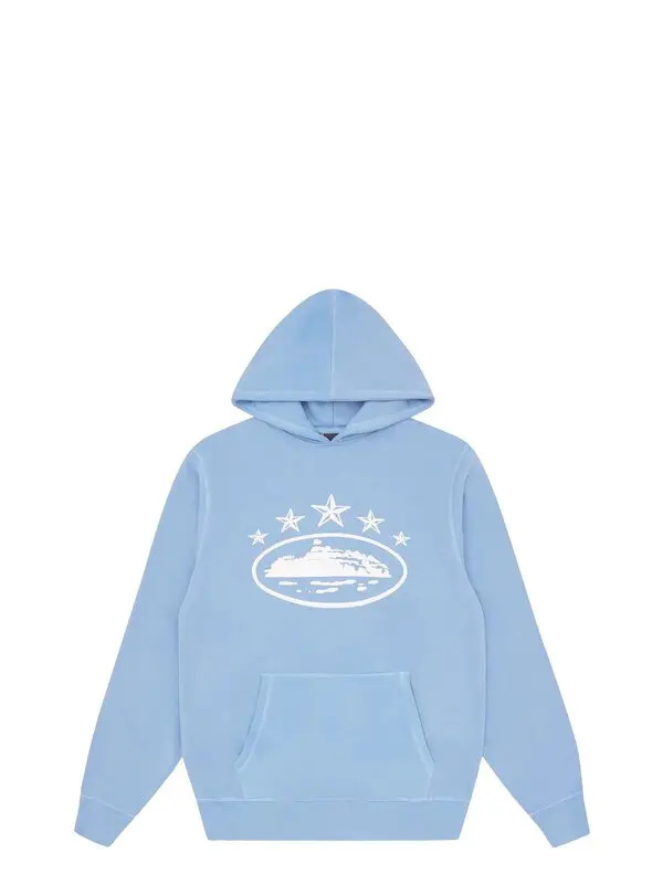 CORTEIZ 5 Starz Alcatraz Hoodie - Baby Blue
