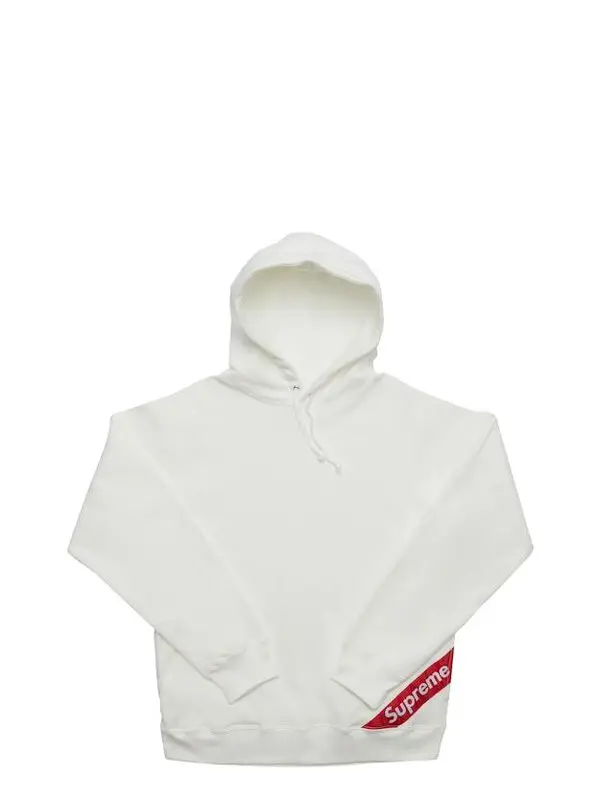 Supreme Corner Label Hooded Sweatshirt - White