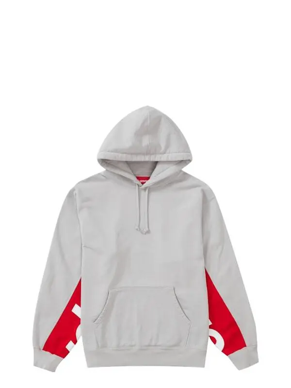 Supreme Cropped Panels Hooded Sweatshirt - Grey