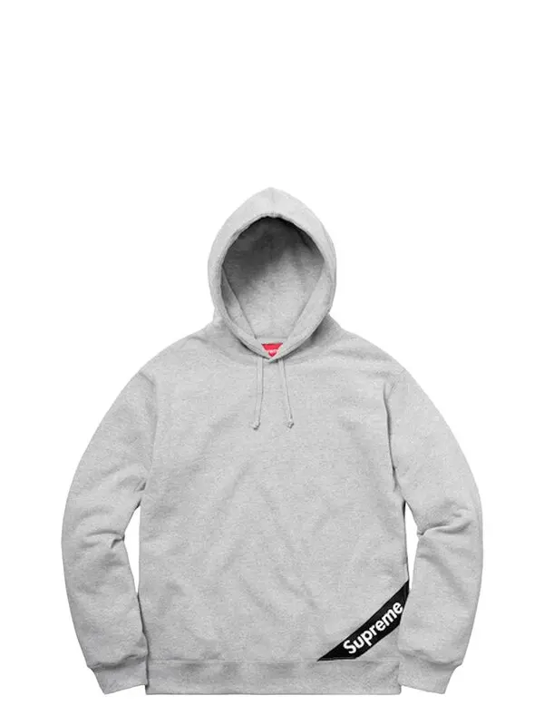 Supreme Corner Label Hooded Sweatshirt - Heather Grey