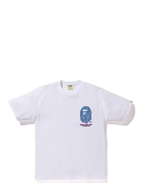 A BATHING APE City Hong Kong Outline Tee Shirt - White