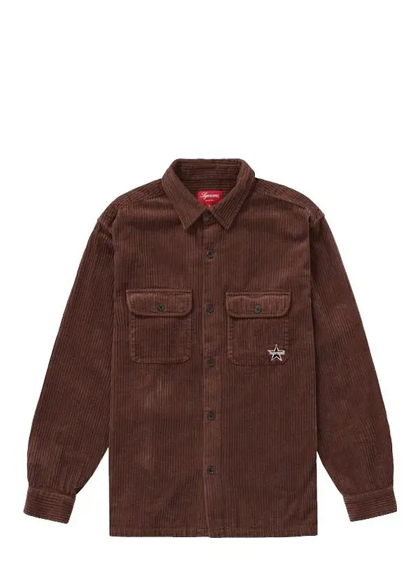 Supreme Corduroy Shirt - Brown
