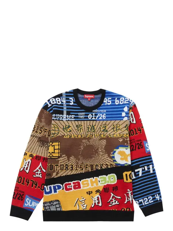 Supreme Credit Cards Sweater - Black