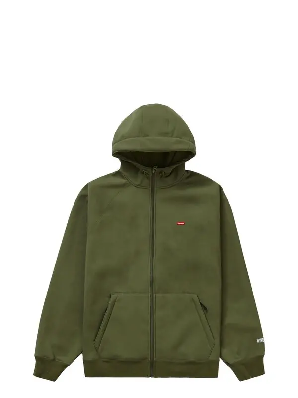 Supreme Windstopper Zip Up Hooded Sweatshirt - Dark Olive