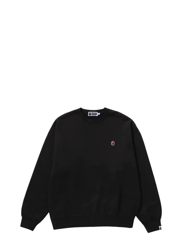 BAPE Ape Head Overdye Crewneck Sweatshirt - Black