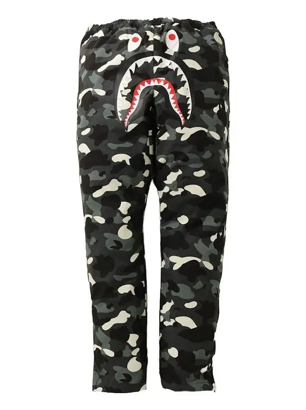 A BATHING APE City Camo Shark Track Pants - Black