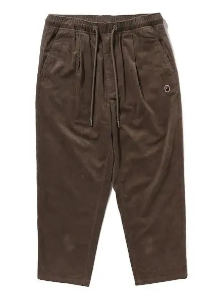BAPE Ape Head Corduroy Chef Pants - Olivedrab Green