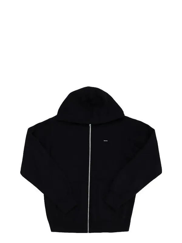 Supreme Zip Up Hooded Sweatshirt - Black