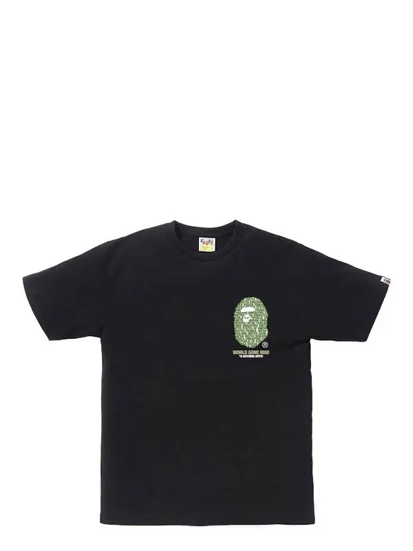A BATHING APE City Tokyo Big Ape Head Tee Shirt - Black