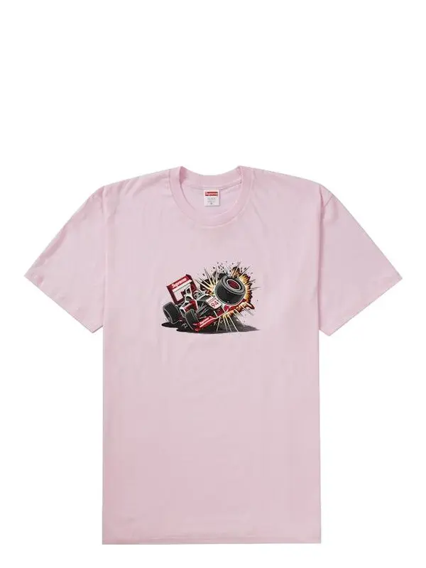 Supreme Crash Tee Shirt - Light Pink