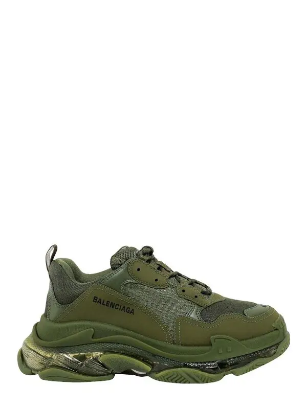 Balenciaga Triple S Clear Sole Sneakers - Green