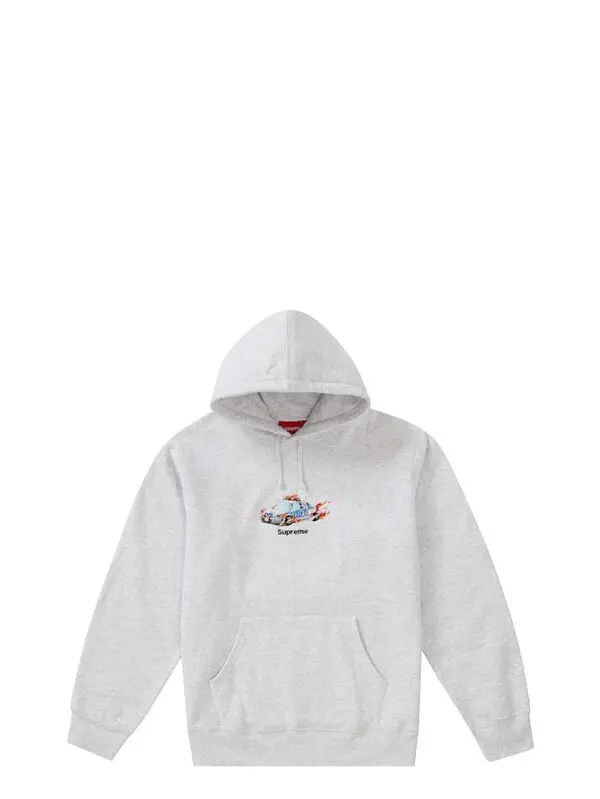 Supreme Cop Car Hooded Sweatshirt - Ash Grey