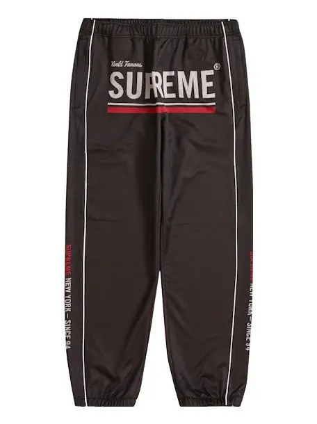 Supreme World Famous Jacquard Track Pant - Black