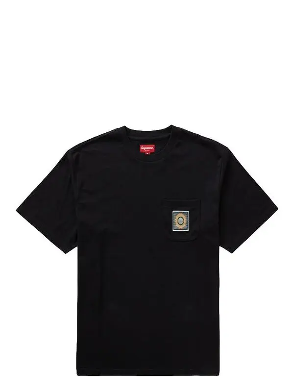 Supreme Crest Label Pocket Tee Shirt - Black