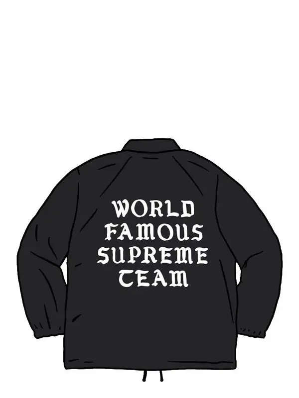 Supreme World Famous Coaches Jacket - Black