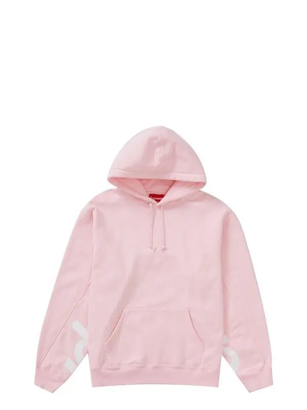 Supreme Cropped Panels Hooded Sweatshirt - Light Pink