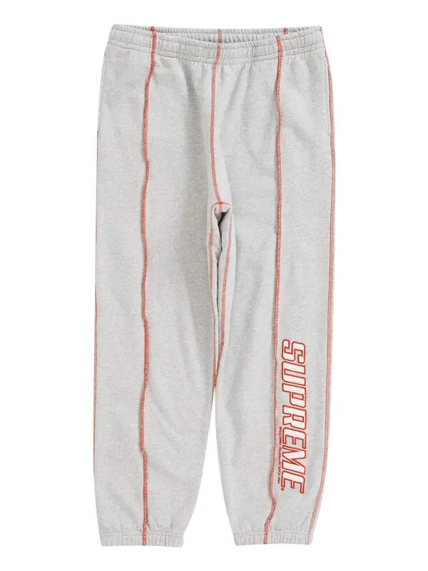 Supreme Coverstitch Sweatpant - Heather Grey
