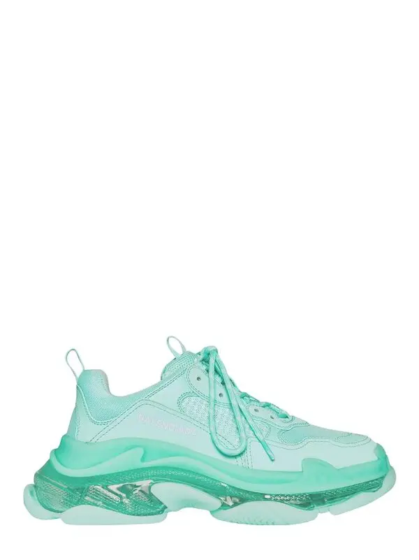 Balenciaga Triple S Clear Sole Sneakers - Green