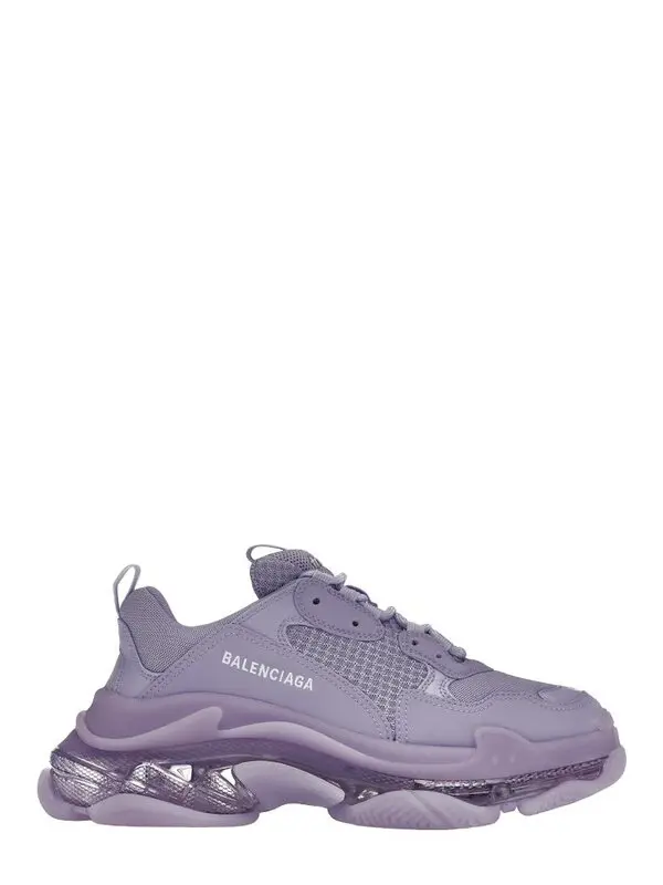 Balenciaga Triple S Clear Sole Sneakers - Purple