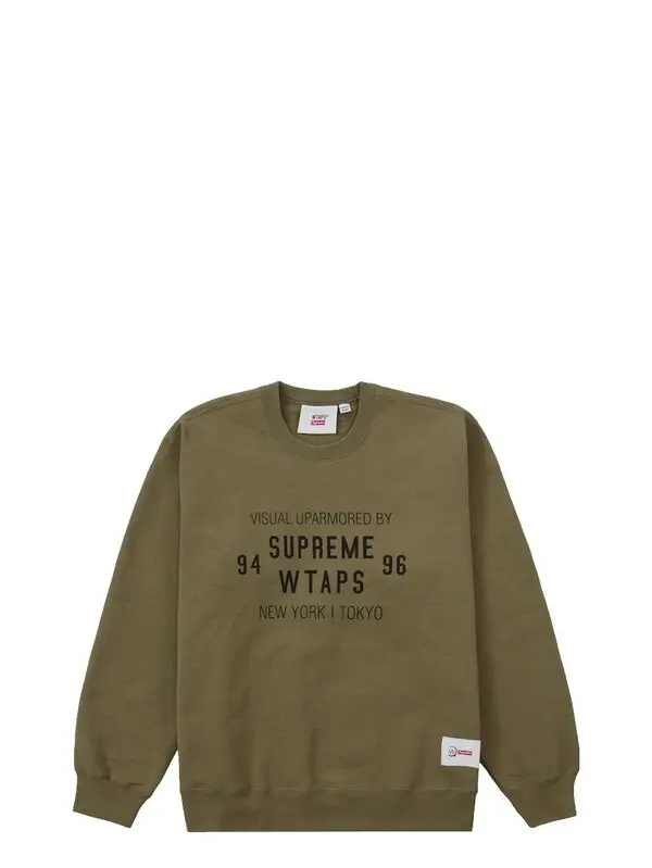 Supreme Wtaps Crewneck - Light Olive