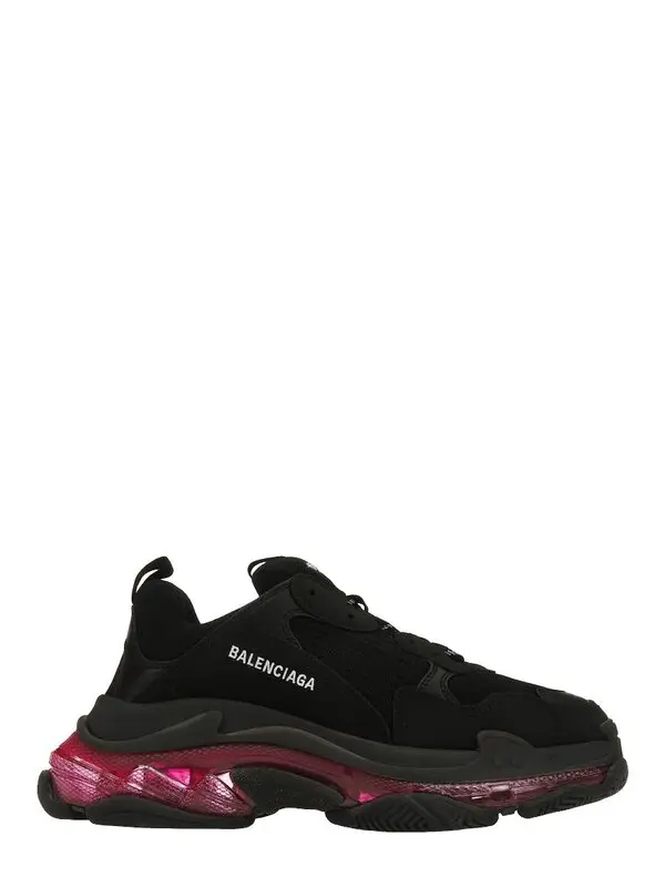 Balenciaga Triple S Clear Sole Sneakers - Black/pink