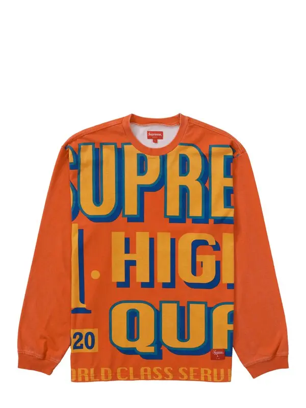 Supreme Long Sleeve Top - Orange