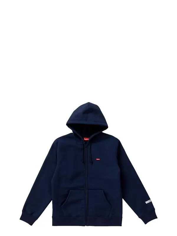 Supreme Windstopper Zip Up Hooded Sweatshirt - Navy Blue