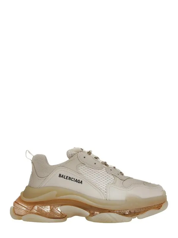 Balenciaga Triple S Clear Sole Sneakers - Off White/beige
