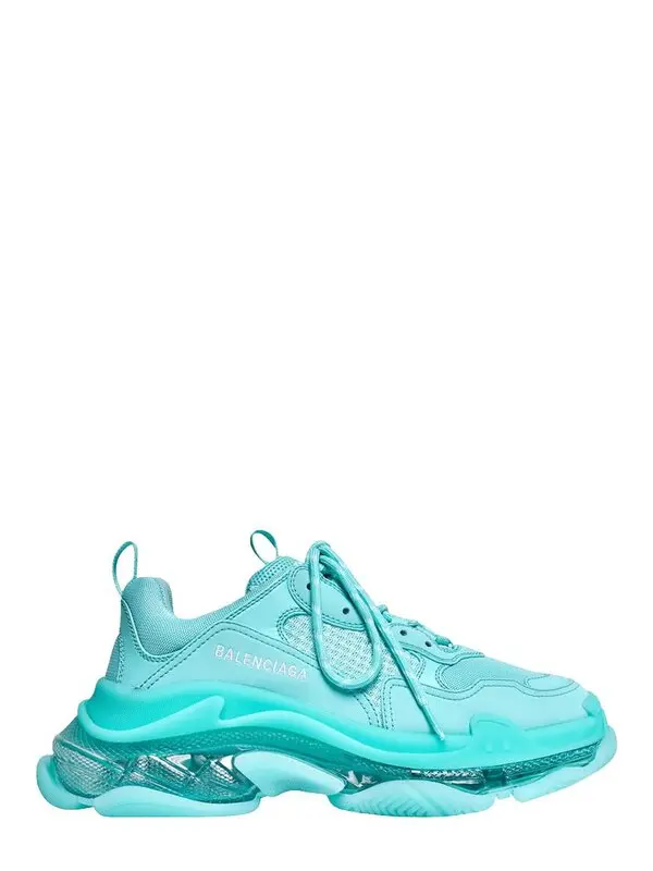 Balenciaga Triple S Clear Sole Sneakers - Blue
