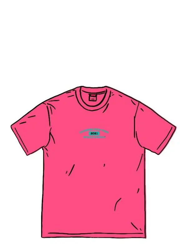 Supreme World Famous Short Sleeve Top - Bright Pink