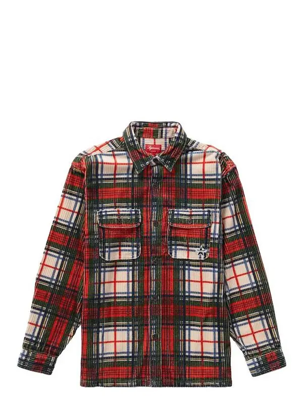 Supreme Corduroy Shirt - Plaid