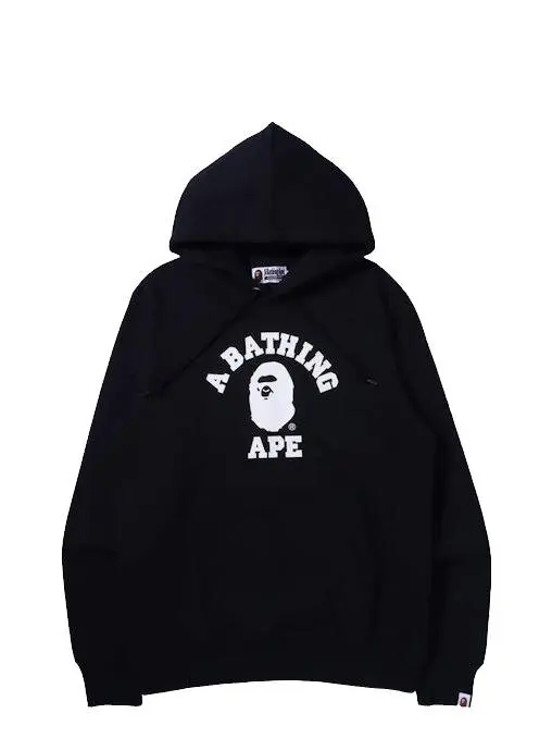BAPE College Pullover Hoodie - Black