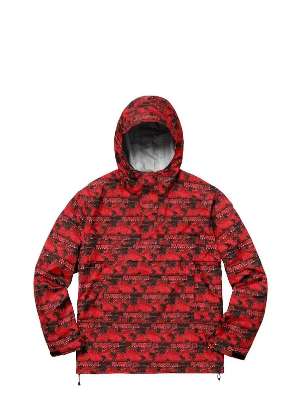 Supreme World Famous Taped Seam Hooded Pullover - Red