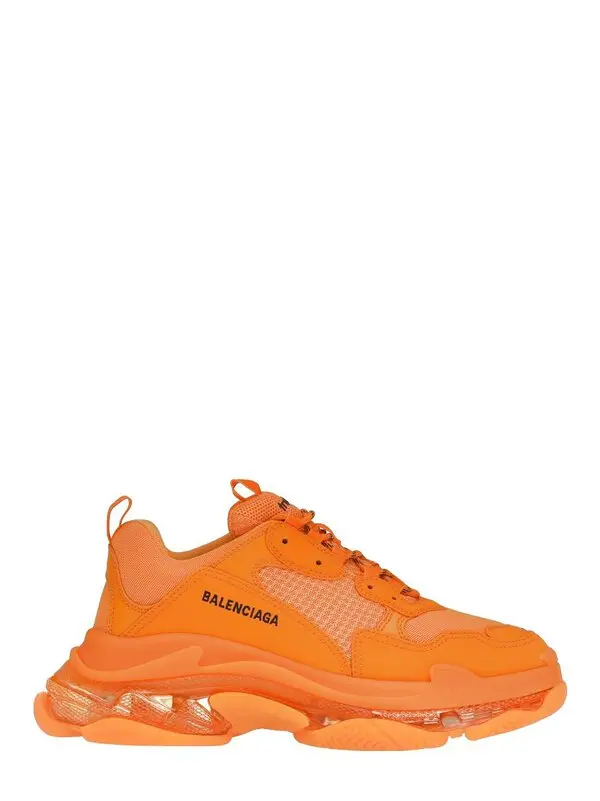 Balenciaga Triple S Clear Sole Sneakers - Orange