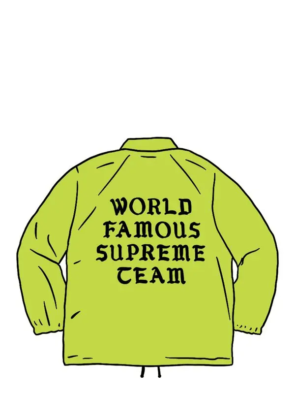 Supreme World Famous Coaches Jacket - Lime