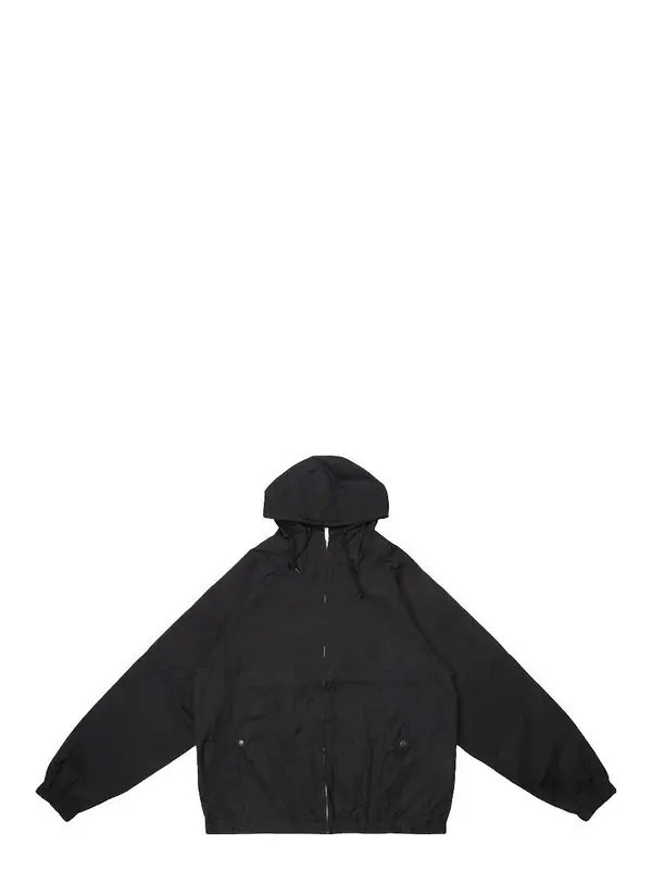 Supreme Cotton Hooded Raglan Jacket - Black