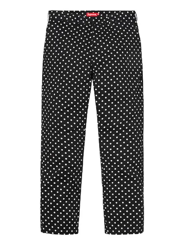 Supreme Work Pant - Black/white Polka Dot