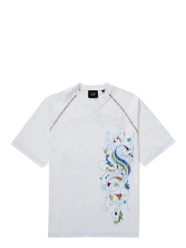 Supreme Coogi Raglan Short Sleeve Top - White