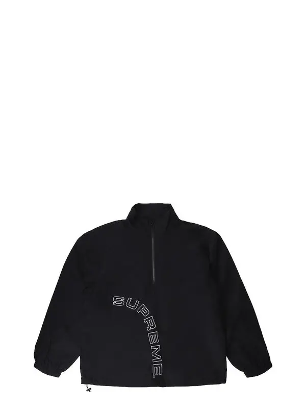 Supreme Corner Arc Half Zip Pullover - Black