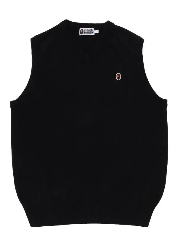 BAPE Ape Head Knit Vest - Black