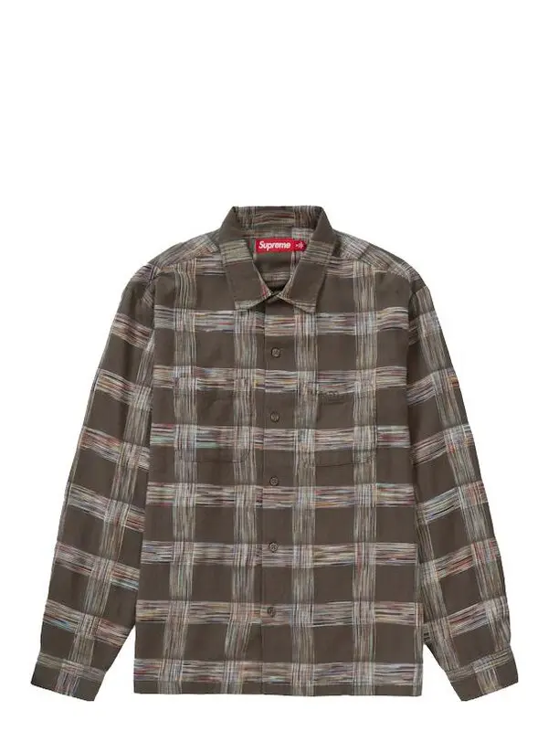 Supreme Woven Plaid Shirt - Light Brown