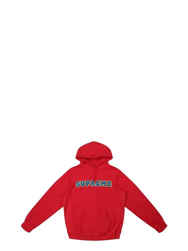 Supreme Collegiate Logo Hooded Sweatshirt - Red