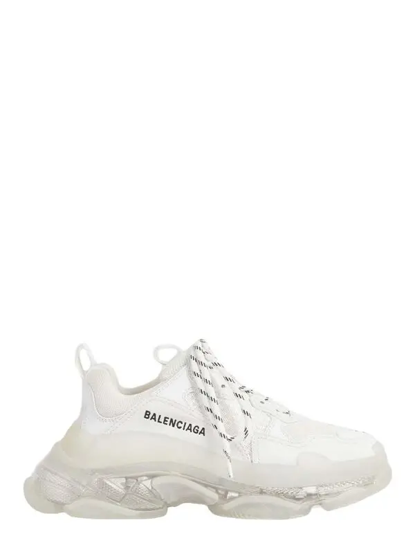 Balenciaga Triple S Clear Sole Sneakers - White