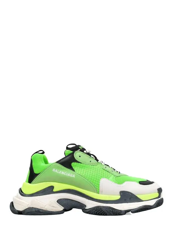 Balenciaga Triple S Sneakers - Lime Green/black