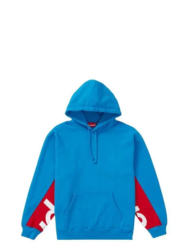 Supreme Cropped Panels Hooded Sweatshirt - Bright Blue
