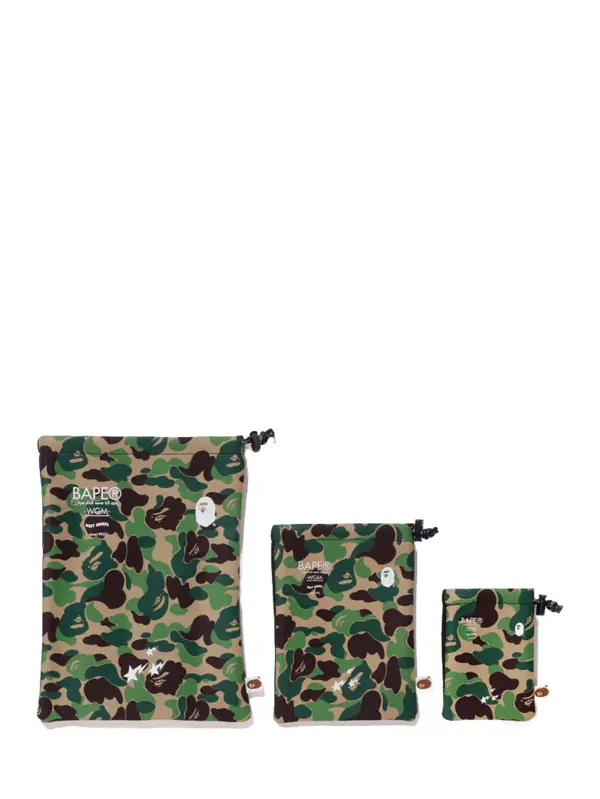 A BATHING APE Gadgets Pouch Set - Green