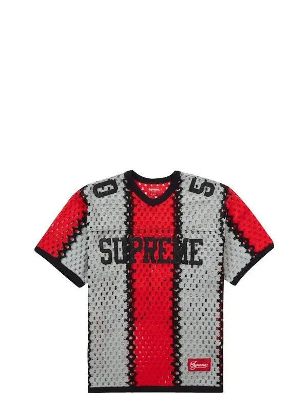 Supreme Crochet Football Jersey - Black