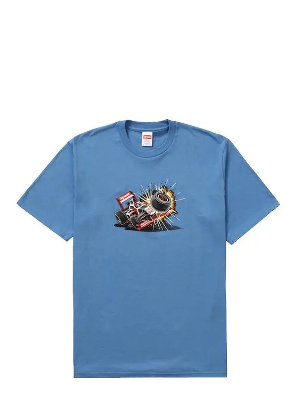 Supreme Crash Tee Shirt - Dusty Light Royal