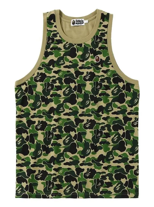 A BATHING APE Abc One Point Tank Top - Green