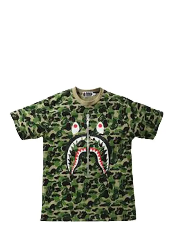 A BATHING APE Abc Shark Tee Shirt - Green